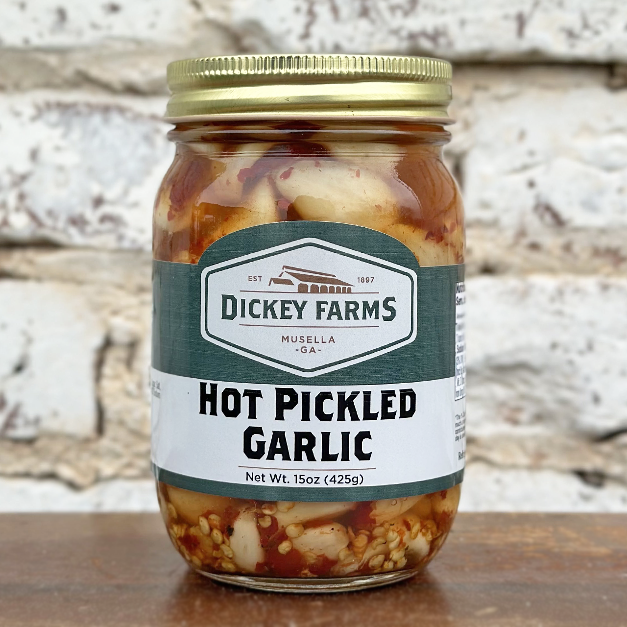 Hot Pickled Garlic - 15oz – Dickey Farms